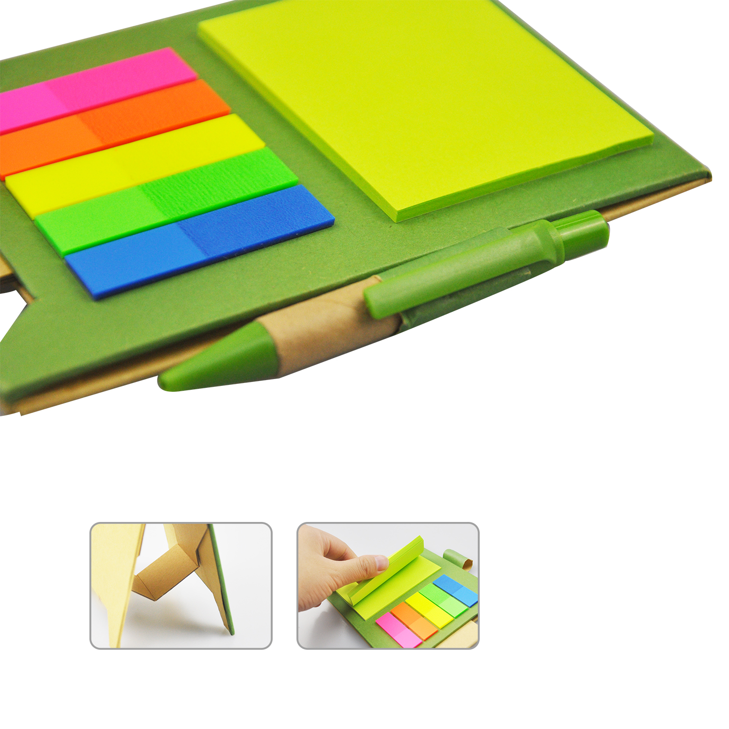 Promotional Foldable Office Colorful Sticky Notes Post Notepads with ...